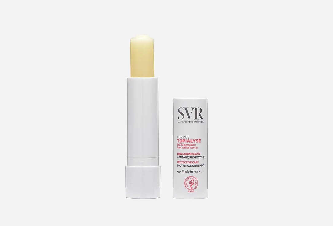 Бальзам для губ SVR "LEVRES TOPIALYSE", питание, восстановление, 4 г