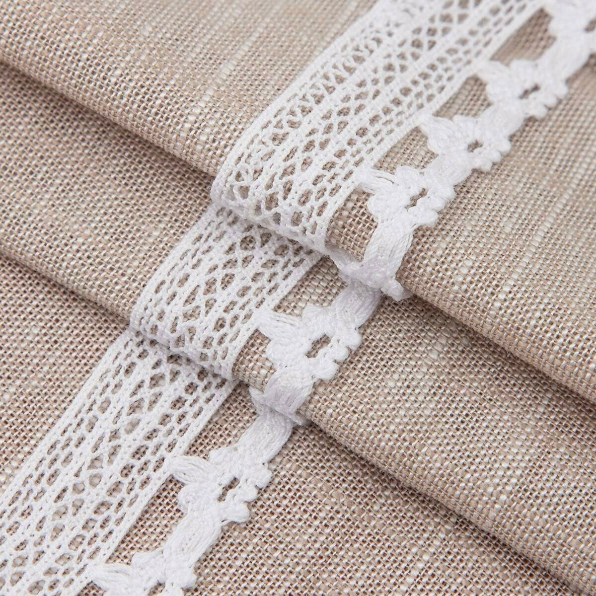 Кружево хлопок для шитья и рукоделия Айрис, LACH-1204, 24мм*3,4м (белый)