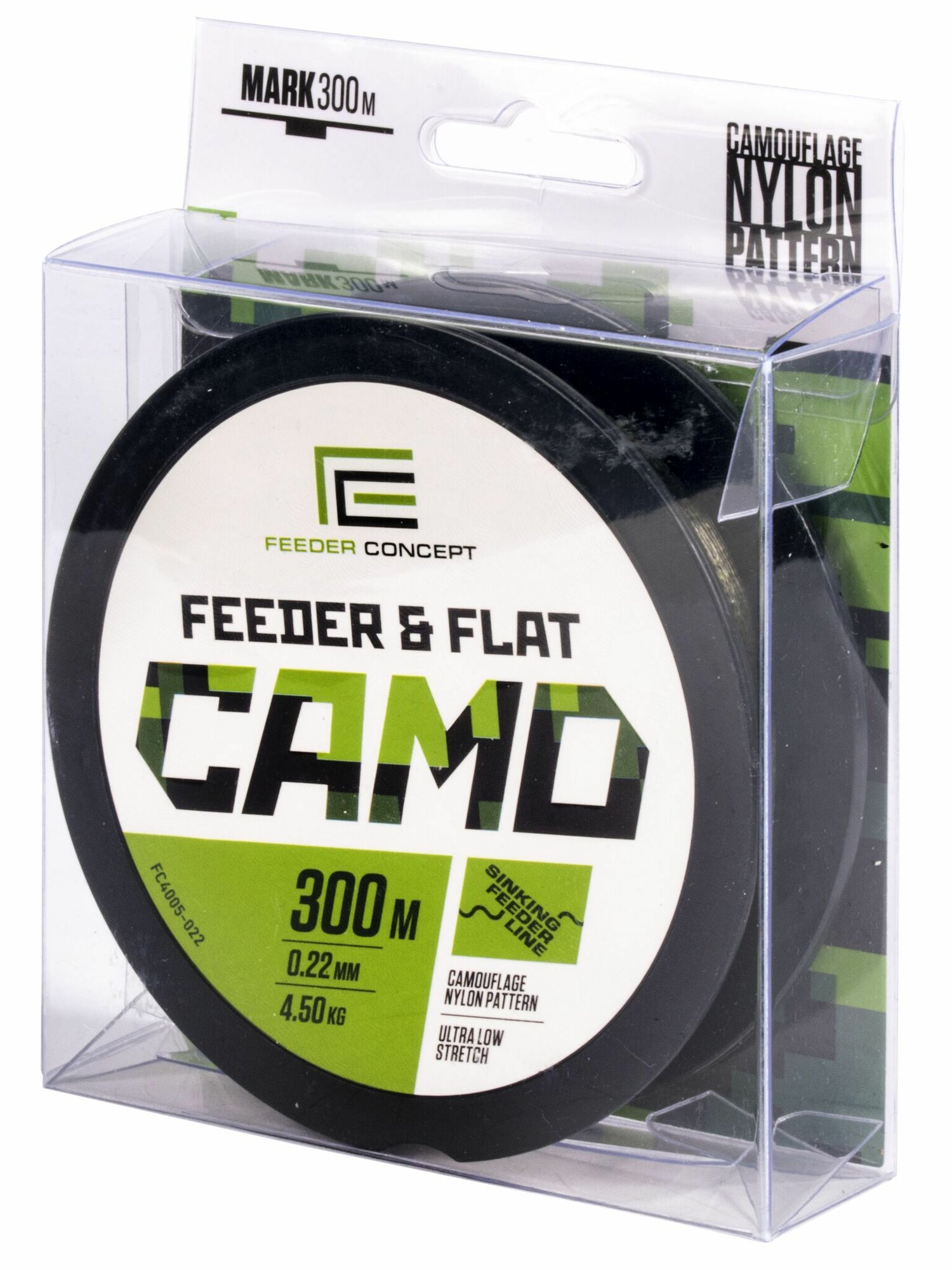 Леска монофильная для летней рыбалки Feeder Concept FEEDER & FLAT Camo 300/022