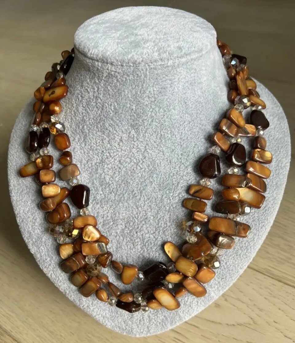 Бусы, перламутр