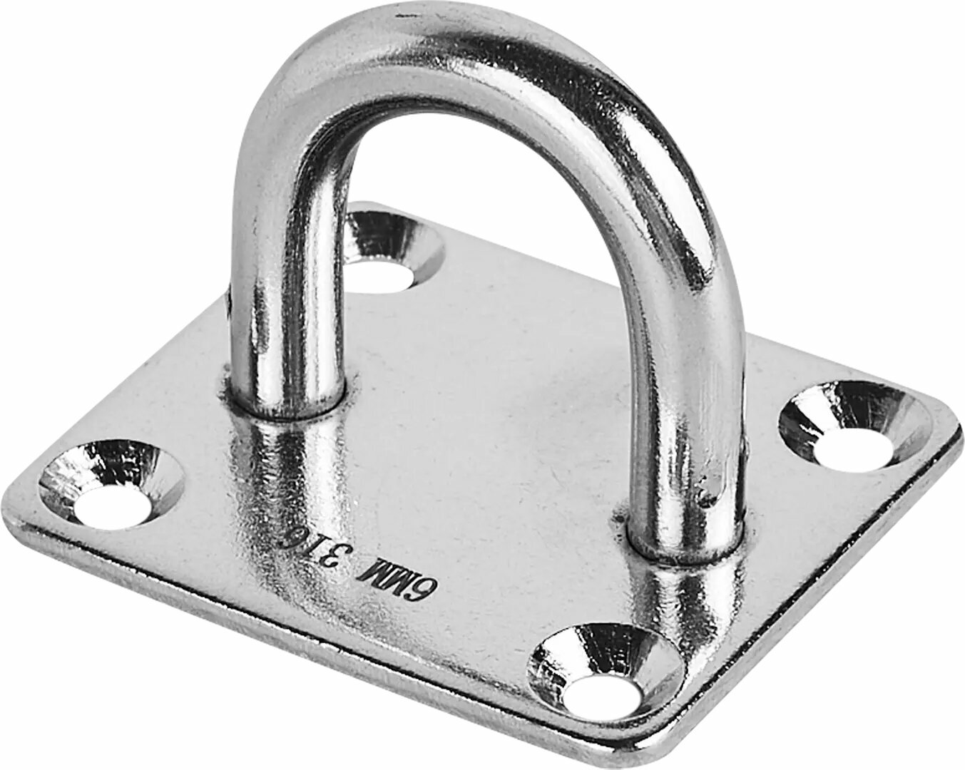 Проушина на планке 6x40x35 мм, нержавеющая сталь