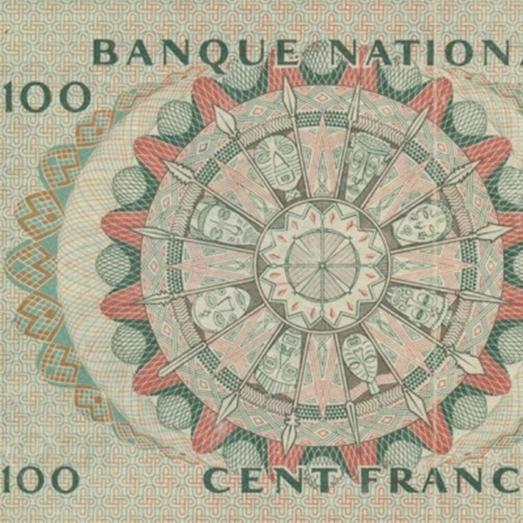 100 франков 1962 года Катанга, сувенирная копия, банкноты и купюры редкие коллекционные