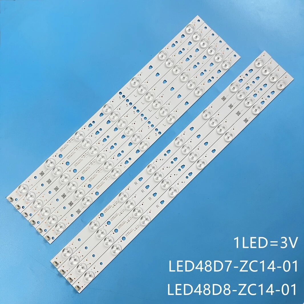 Лента светодиодной подсветки LE48F3000W LE48M600F MYSTERV MTV-4829LTA2 MTV-4828LTA2 LED48D7-ZC14-01 LED48D8-ZC14-01 LED48D7