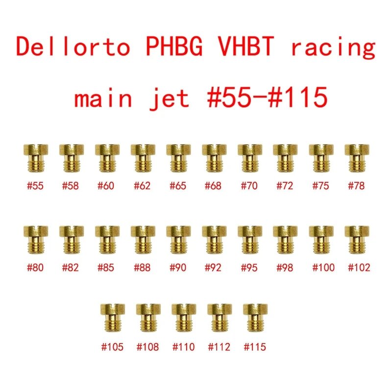 25 шт. карбюратор, главный жиклер карбюратора, короткий 5 мм 55-115 для карбюратора Dellorto PHBG