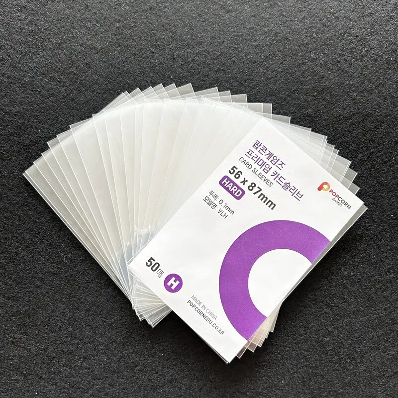 Прозрачные жесткие карточки для фото 50 шт. A-50pcs-56x87mm