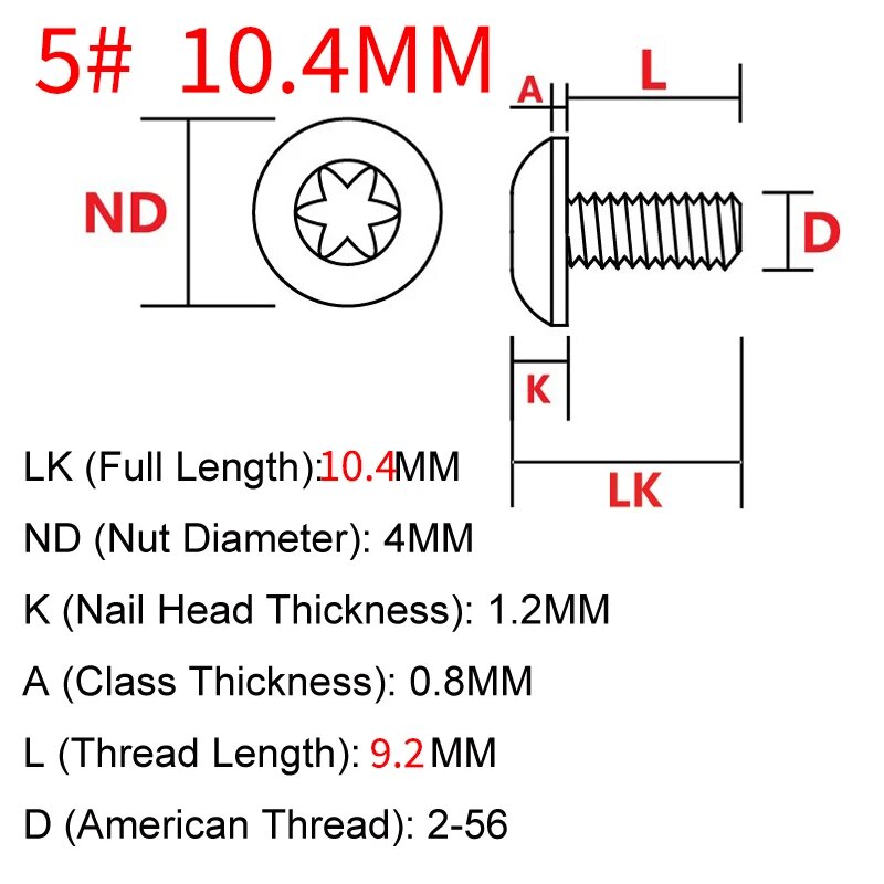 Винты на заказ из нержавеющей стали голубого и золотого цвета 2-56 T6, карманные зажимные винты для Benchmade buподаг 535 Spyderco C81 C10 ZT, зажимы для ножа