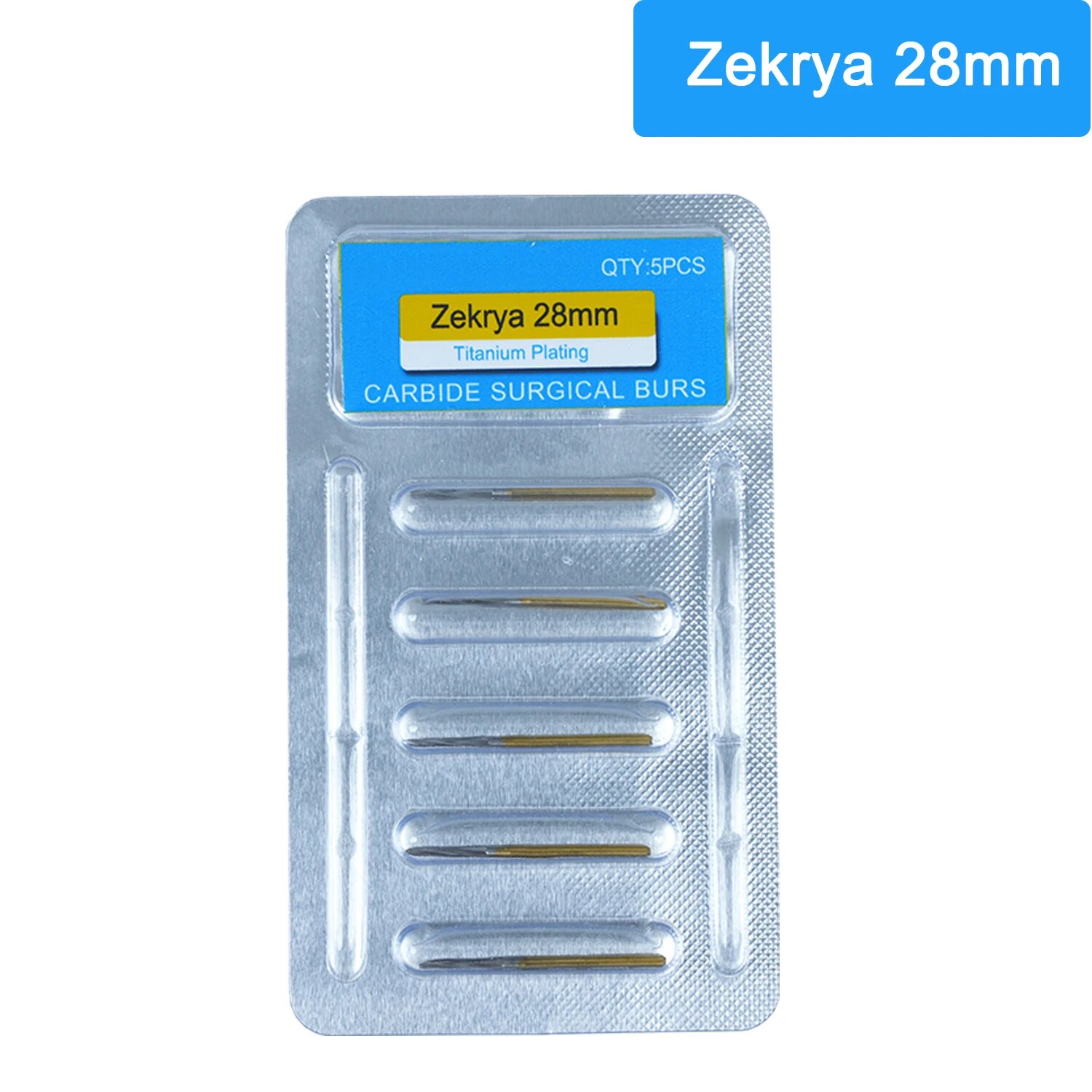 Zekrya 28mm стоматологические боры, 5 шт.