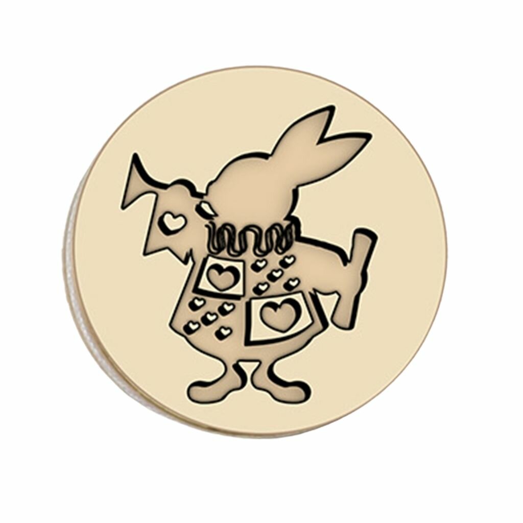 Милая и очаровательная серия восковых печатей с медными головками - кролики