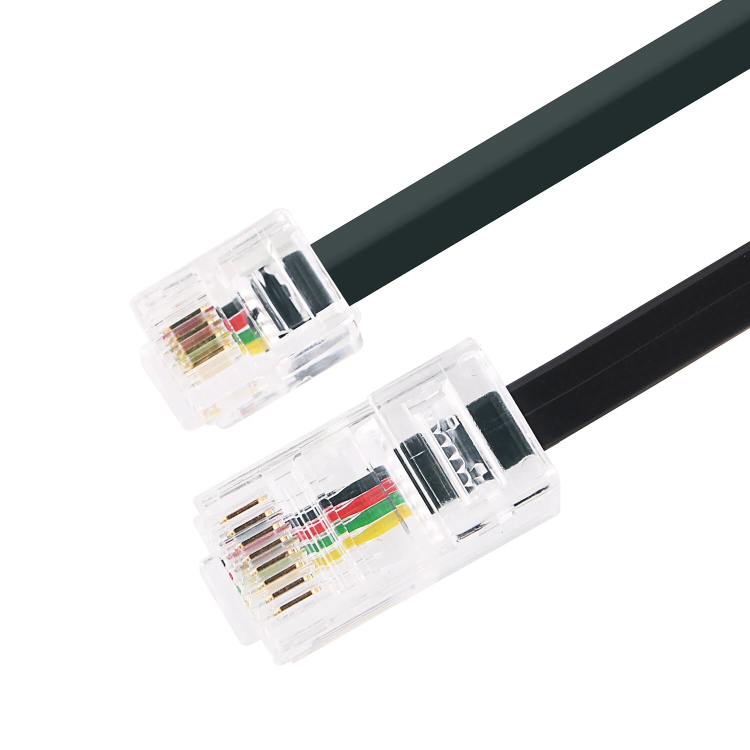 Адаптер RJ11 к RJ45 Кабель для передачи данных Телефонный штекер-папа M-M Модульный шнур для передачи данных Трубка Голосовое расширение Телефонный кабель для передачи данных