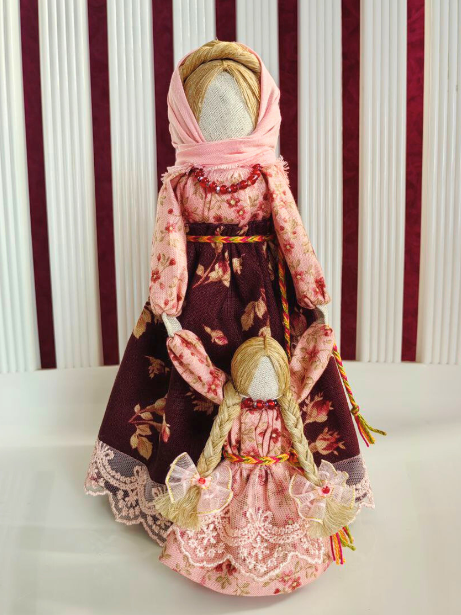 Оберег "Берегиня Ведучка" от Мастерской мастерица, текстиль/дерево