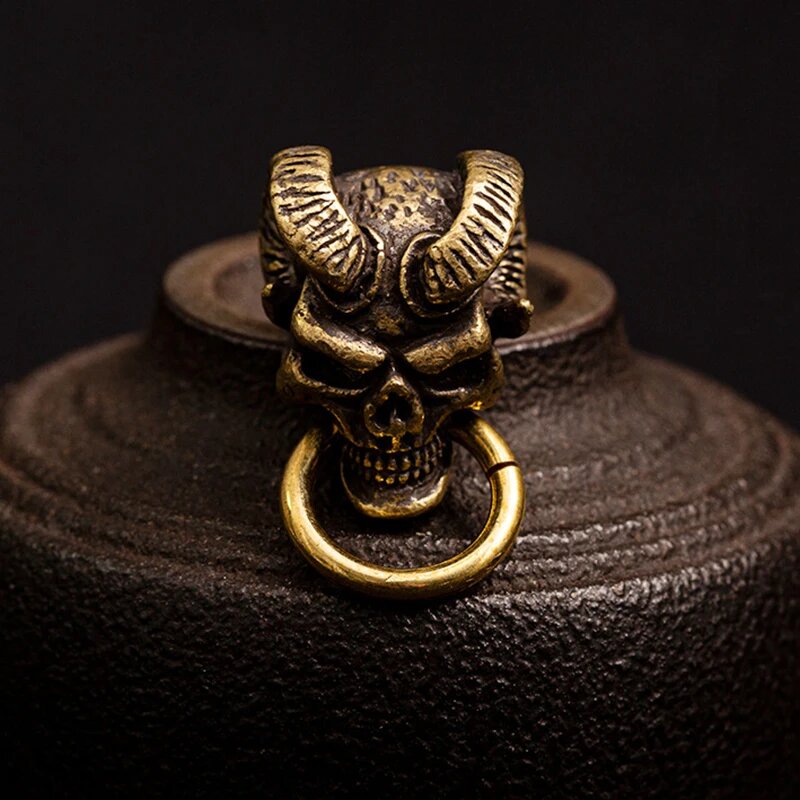 Латунные заклепки панк череп