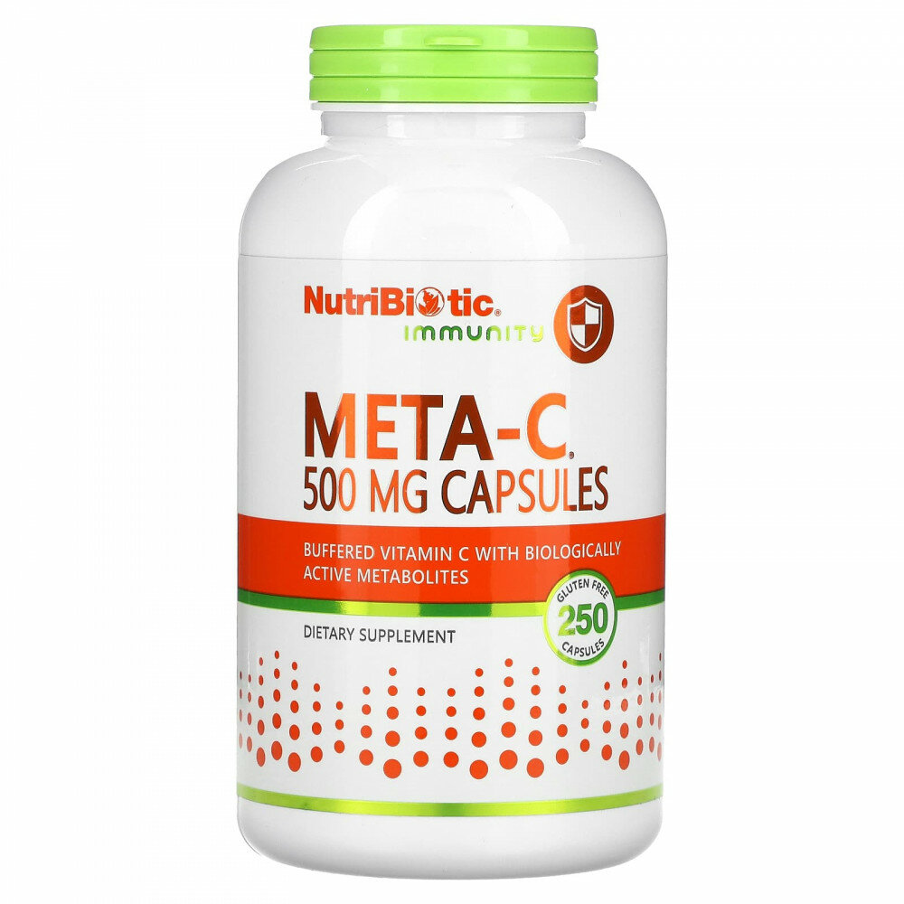 NutriBiotic, Immunity, Meta-C®, 250 капсул