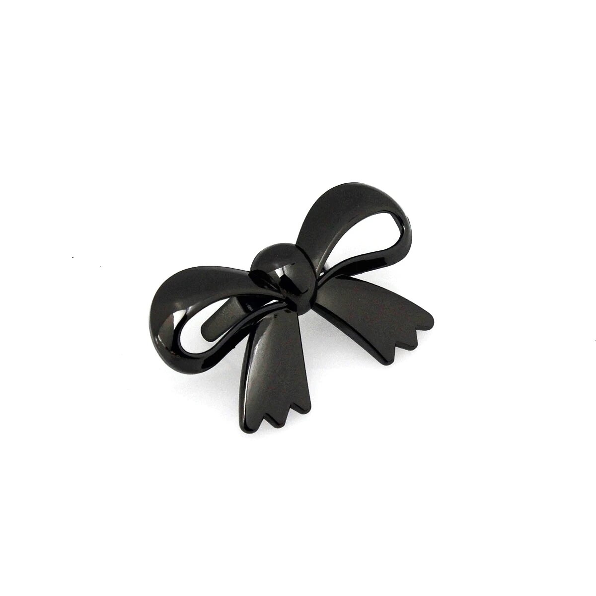 CLOXY Металлические пряжки с бантом 2 шт L, Gun blcak