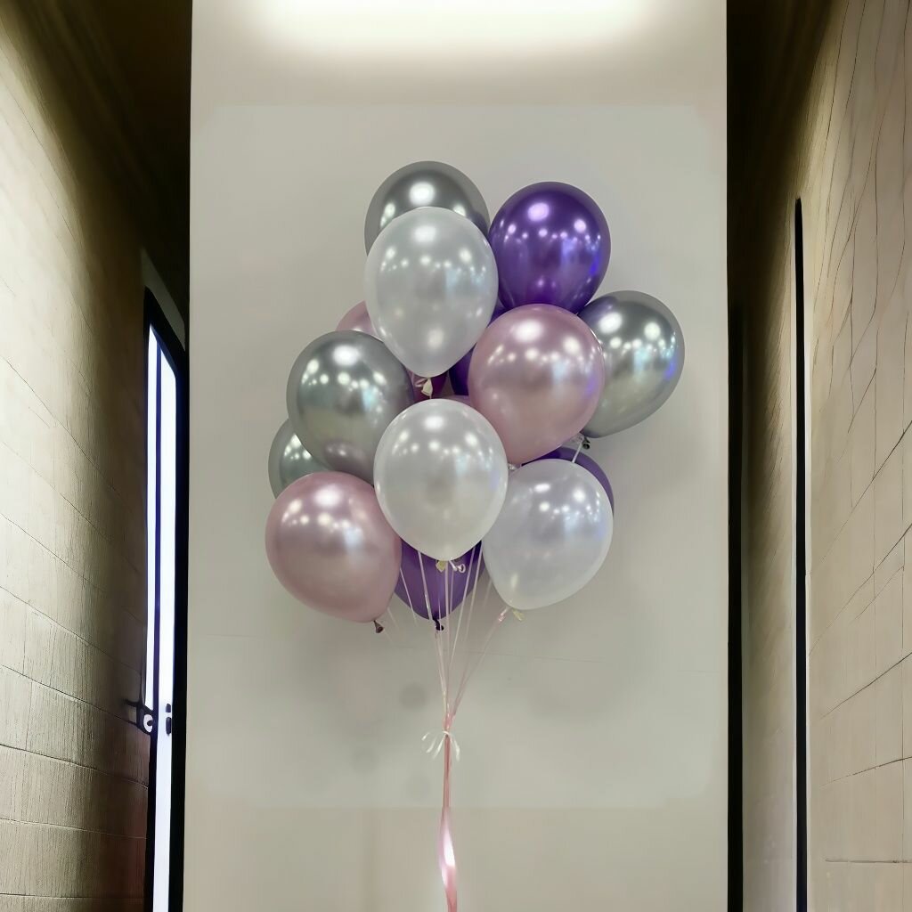 Композиция из воздушных шаров c гелием