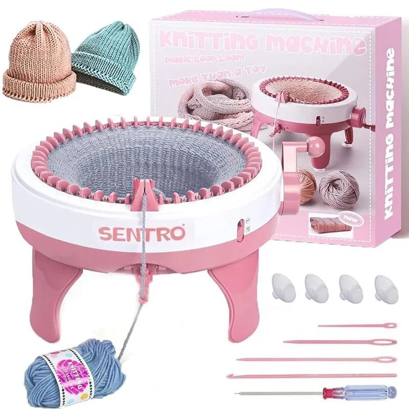 Машина для вязания 48 петель Sentro вязальная машина для вязания шапок шарфов для начинающих рукодельниц