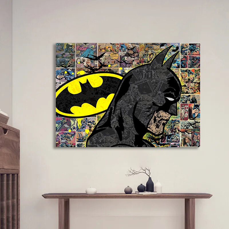 Картина ВсеКартины. тут "BATMAN/JOKER", холст, на подрамнике, 30x40 см