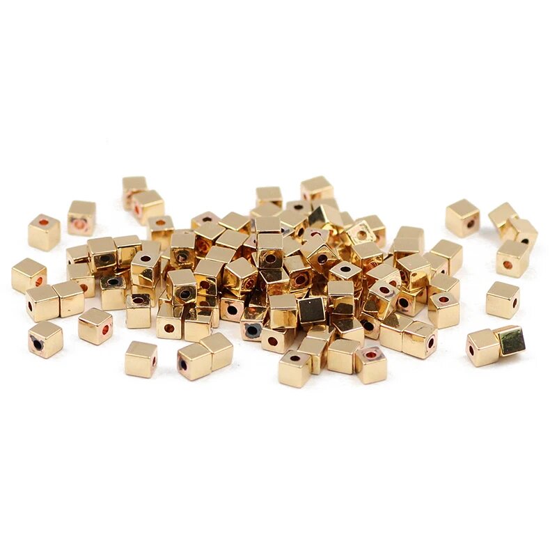 Золотые бусины из гематита BTFBES 2mm 170pcs, 14K Gold