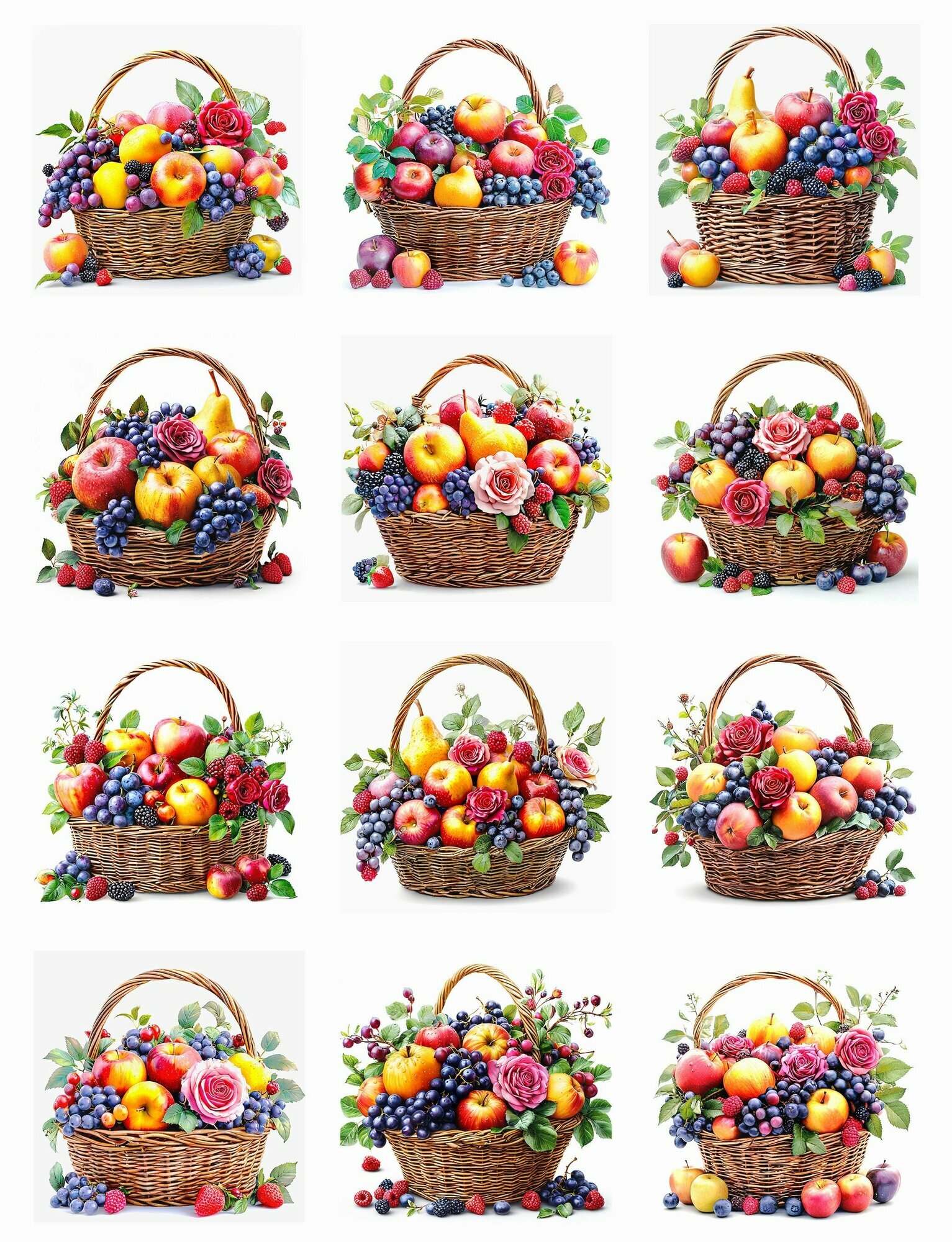 Водорастворимая картинка для мыла А4 Фрукты