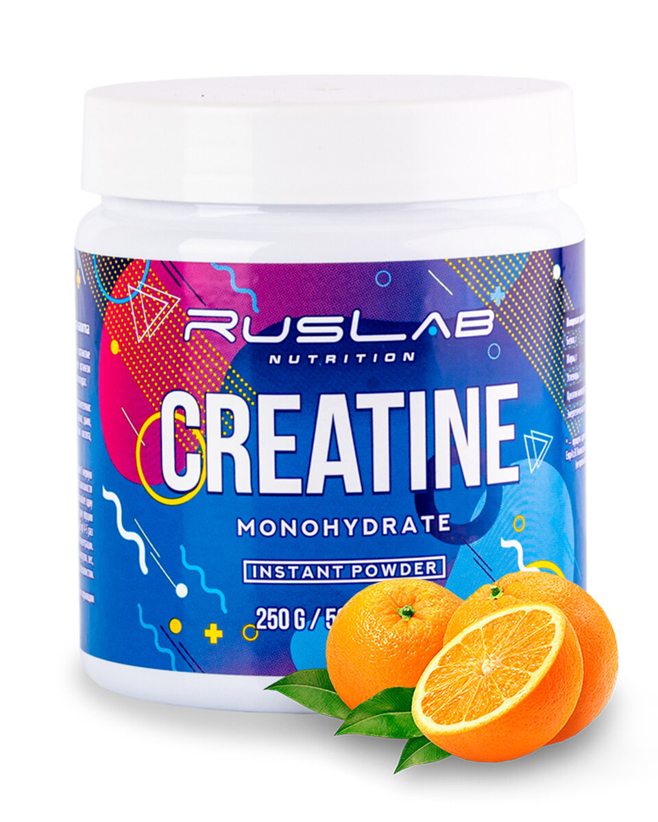 Аминокислота CREATINE MONOHYDRATE (250 гр), вкус апельсин