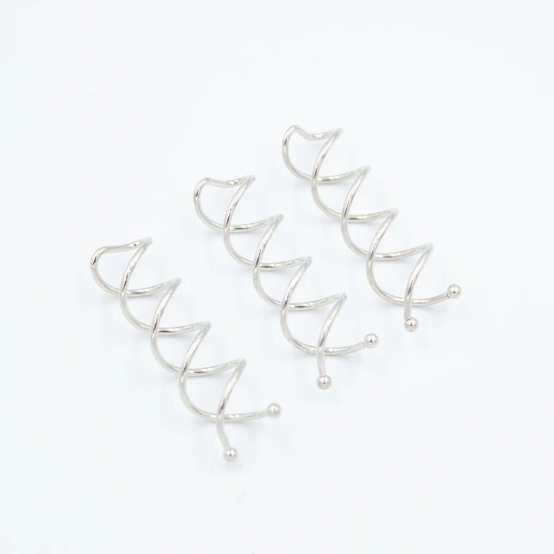 10 шт. Спиральные шпильки для волос, Rhodium