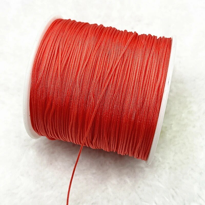 Нейлоновая нить для макраме BBRRXWYCGT 0.4/0.8/1.0/1.5 мм Красный, 0.8mm(10yards), 26