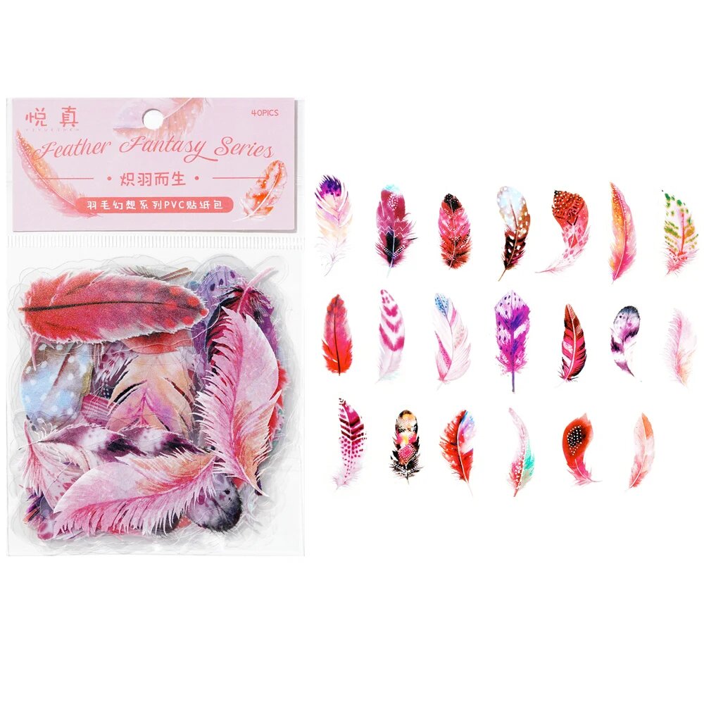 Декоративные перья из ПВХ St.kunkka 40 шт. Style 02