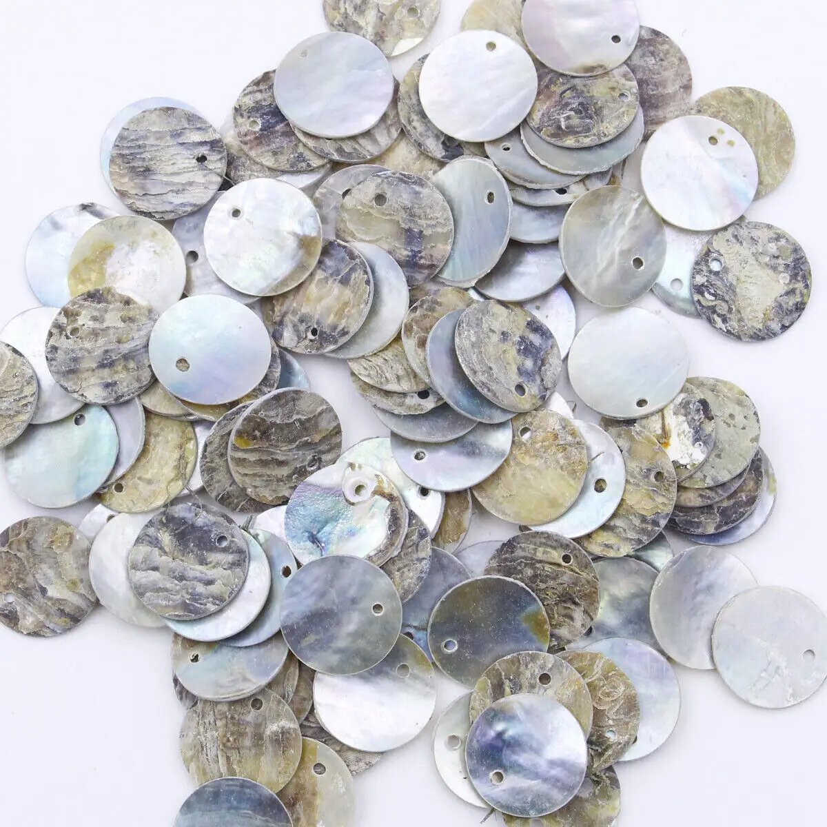 Бусины из ракушек мидий 50 шт. 12.5mm