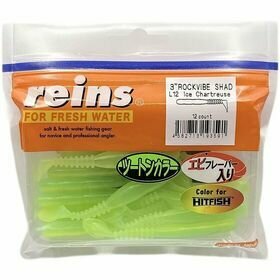 Силиконовая приманка REINS ROCKVIBE SHAD 3 Цв. L12 - Ice Chartreuse