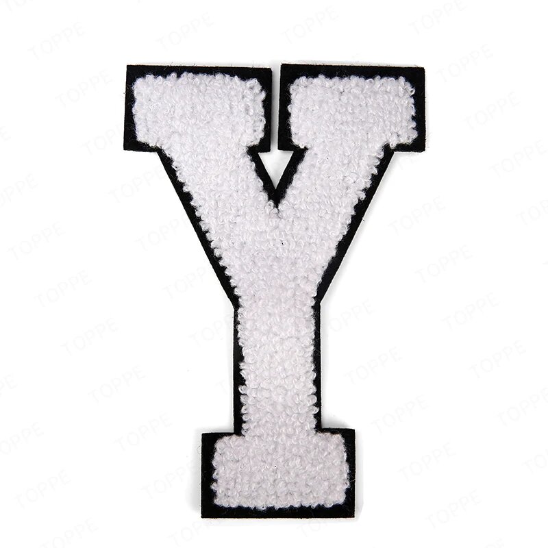 Вышитые буквы Toppe 12 см Белый, Y