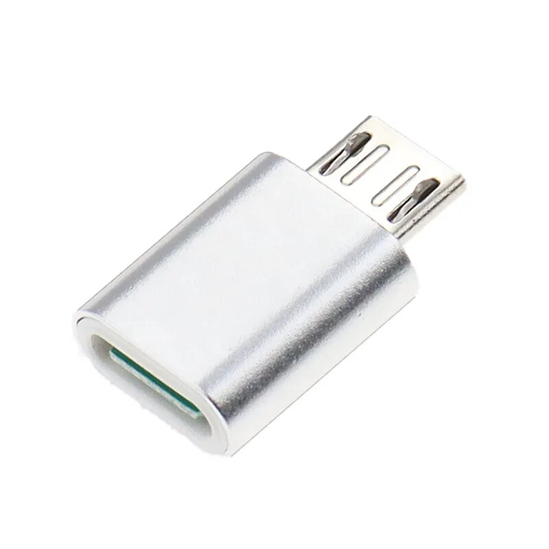 Переходник Micro USB на USB Type-C Silver