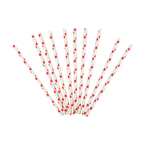 Патибум Y трубочки для коктейля Сердечки 12 шт 6065386-WZ89, упаковка для кухни