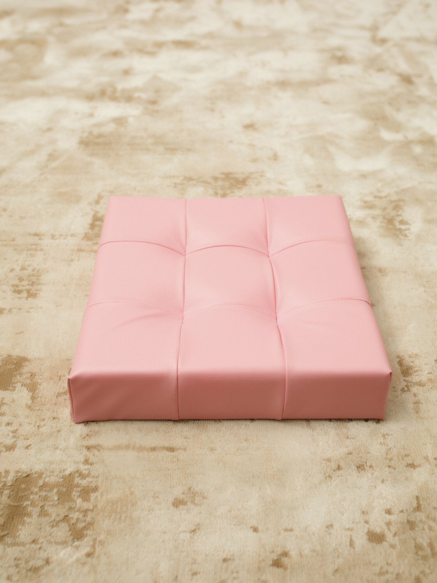 Сидение для стула или табурета квадратное, пуф "Драголит", из искусственной кожи