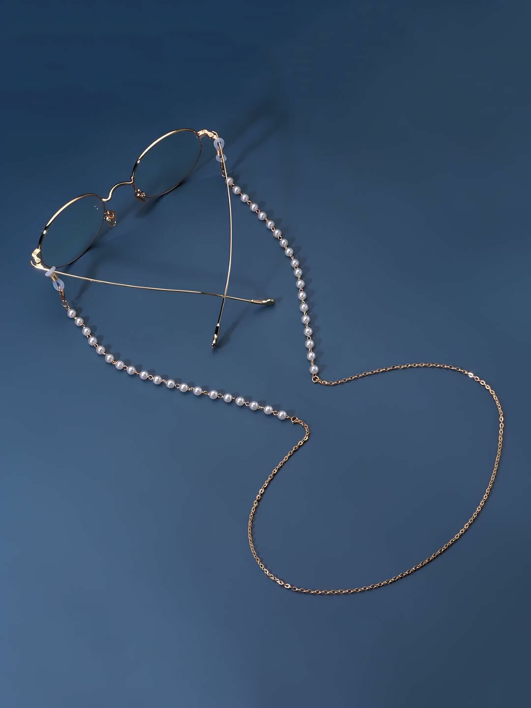 Цепочка держатель для очков женская, с бусинами из искусственного жемчуга