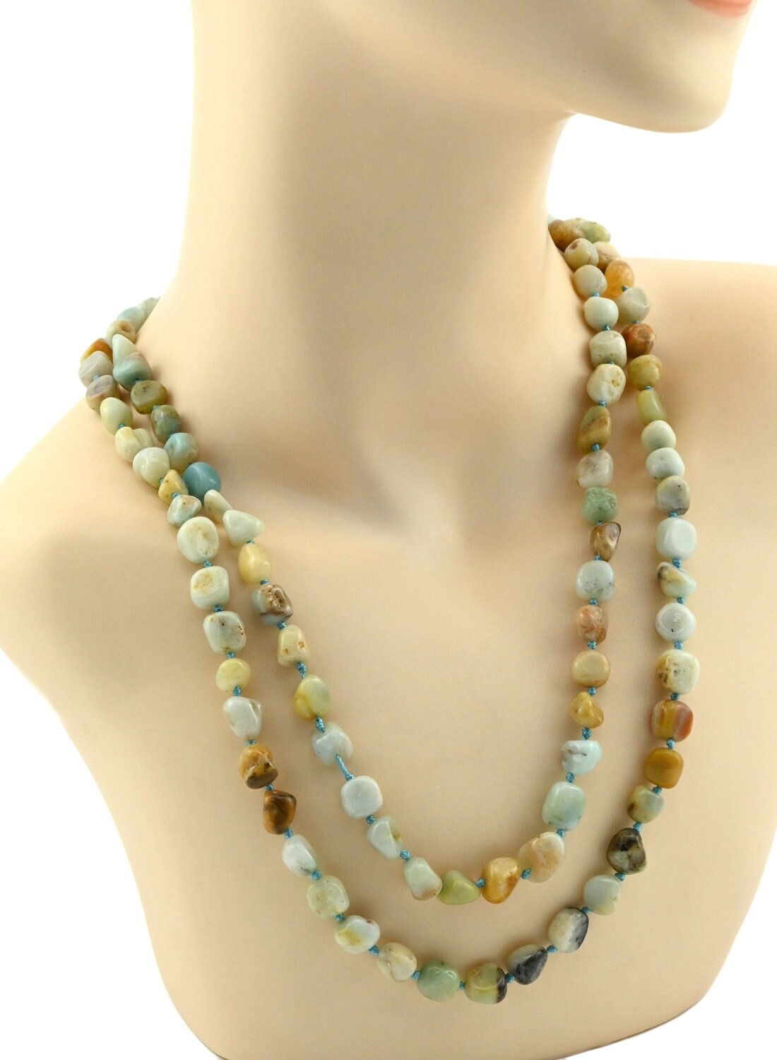 Бусы, амазонит