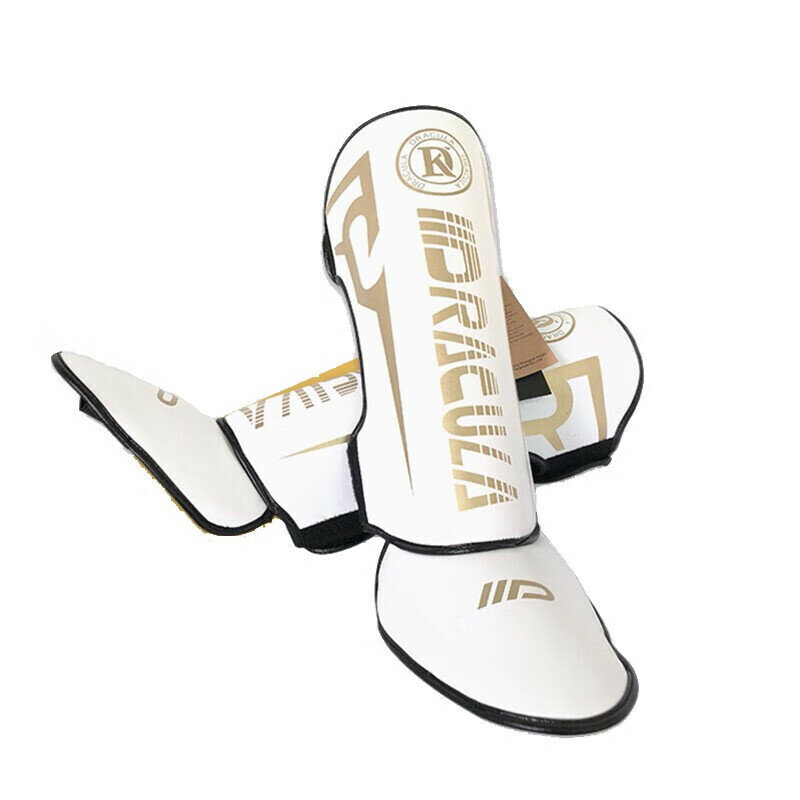 Taekwondo, Muay Thai, Boxing, Sanda Leg Guards, Foot Guards, Adult Taekwondo Fighting, Taekwondo Children's Protective Gear, Platinum Color, Size L