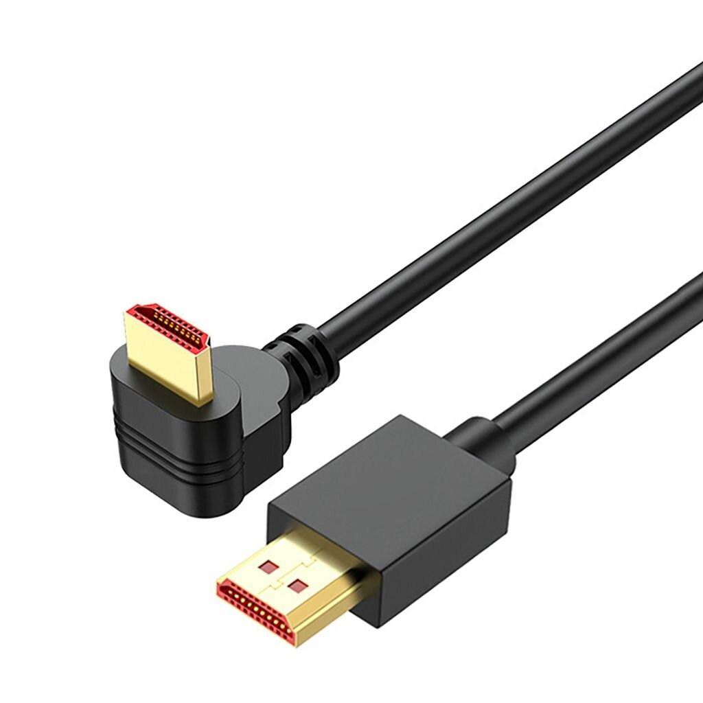 Видеокабель HDMI2.0 HD cable 4K60Hz-3 м-нижний изгиб