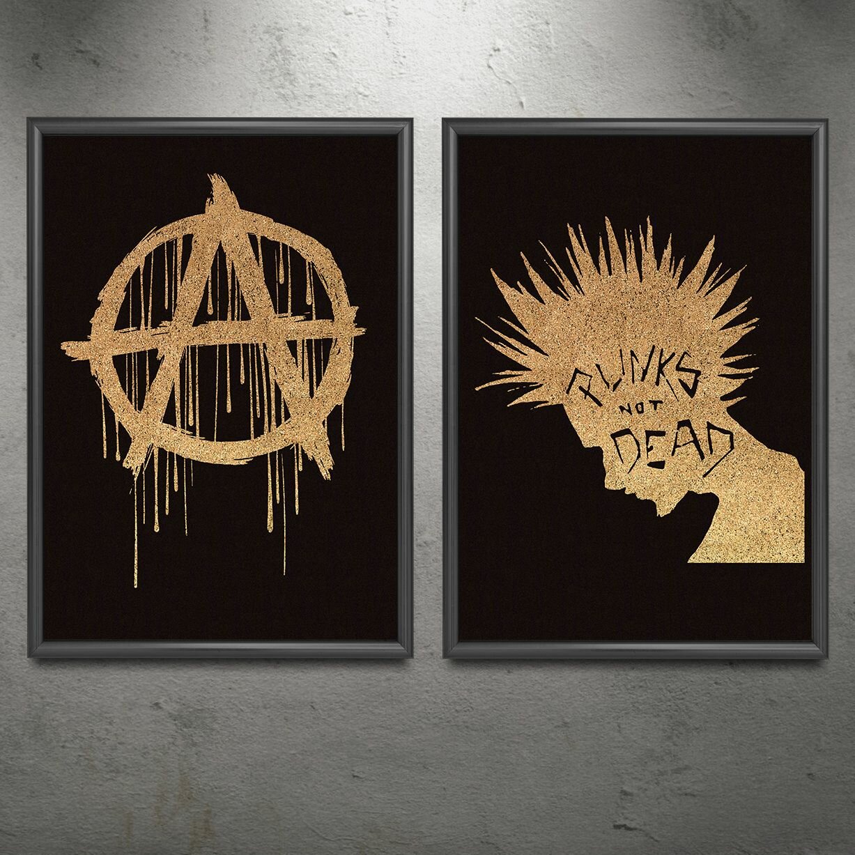 Постер Punk rock. Anarchy. Плакат Панк рок