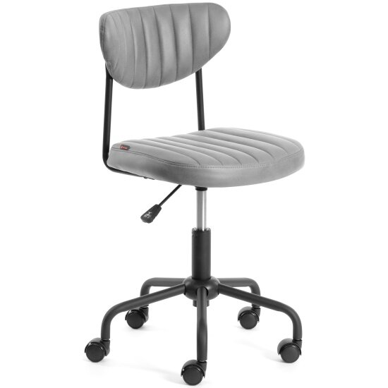 Кресло офисное Tetchair SLIM иск. замша, Grey (Cерый)