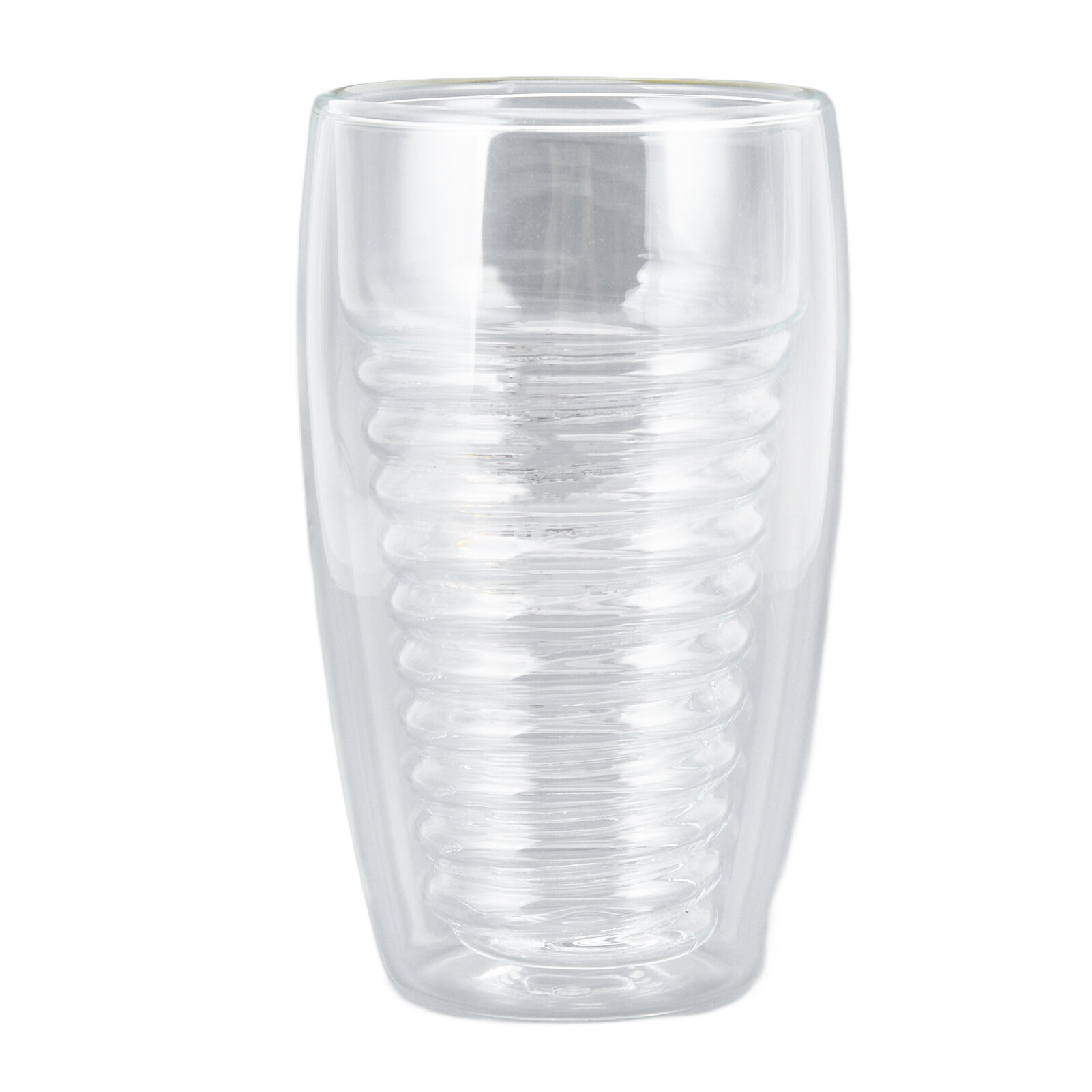 Двойная стена стеклянная кофейная чашка 320 мл высокой температурной сопротивления прозрачные блестящие изолированные кофейные кружки для домашнего офиса кафе