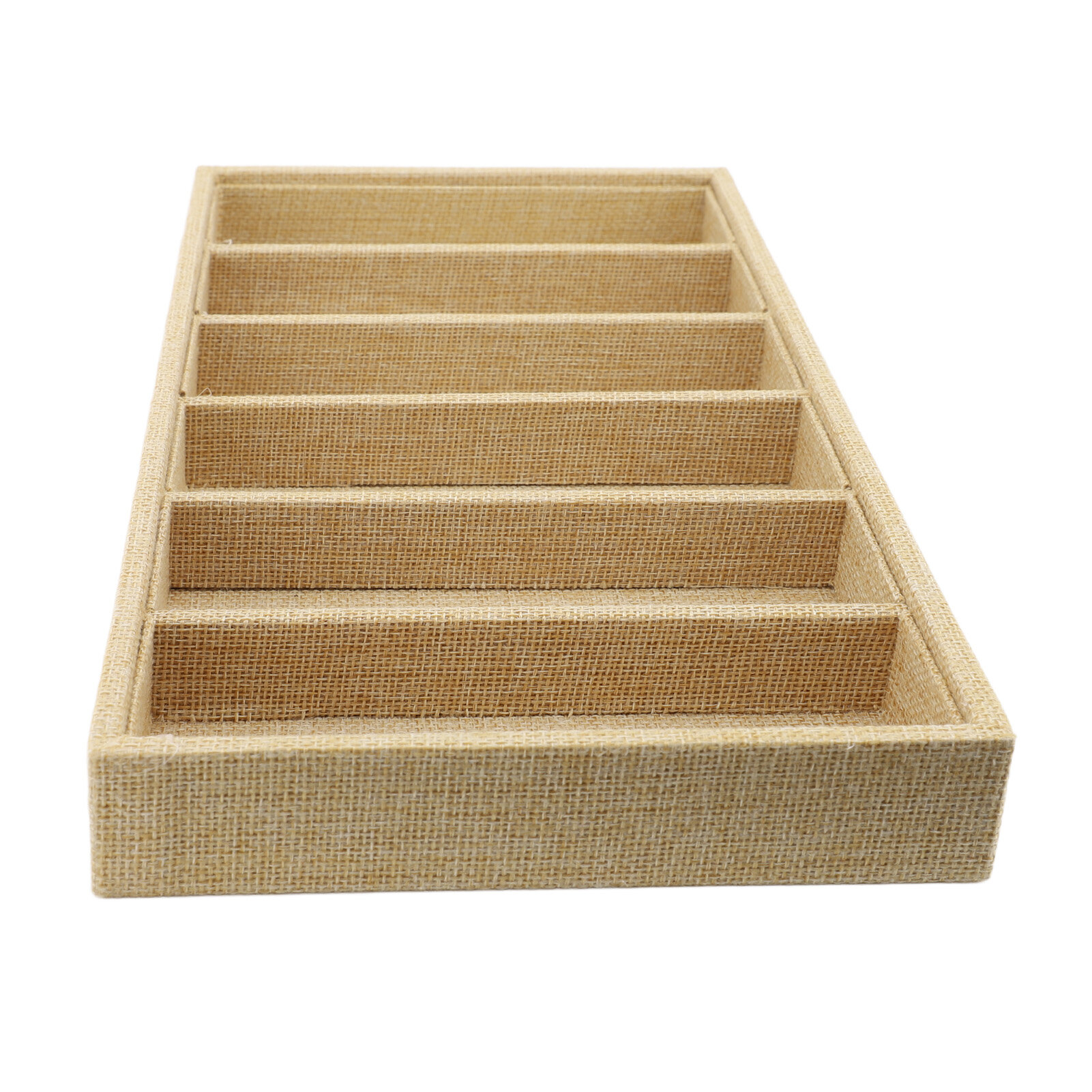 6 слотов желтый льняной органайзер для солнцезащитных очков лоток для хранения многофункциональный лоток для ювелирных изделий коробка для очков лоток для часов