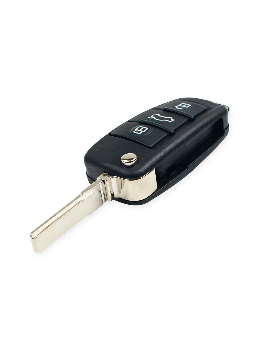 Корпус ключа ауди А6 3 кнопки с лезвием