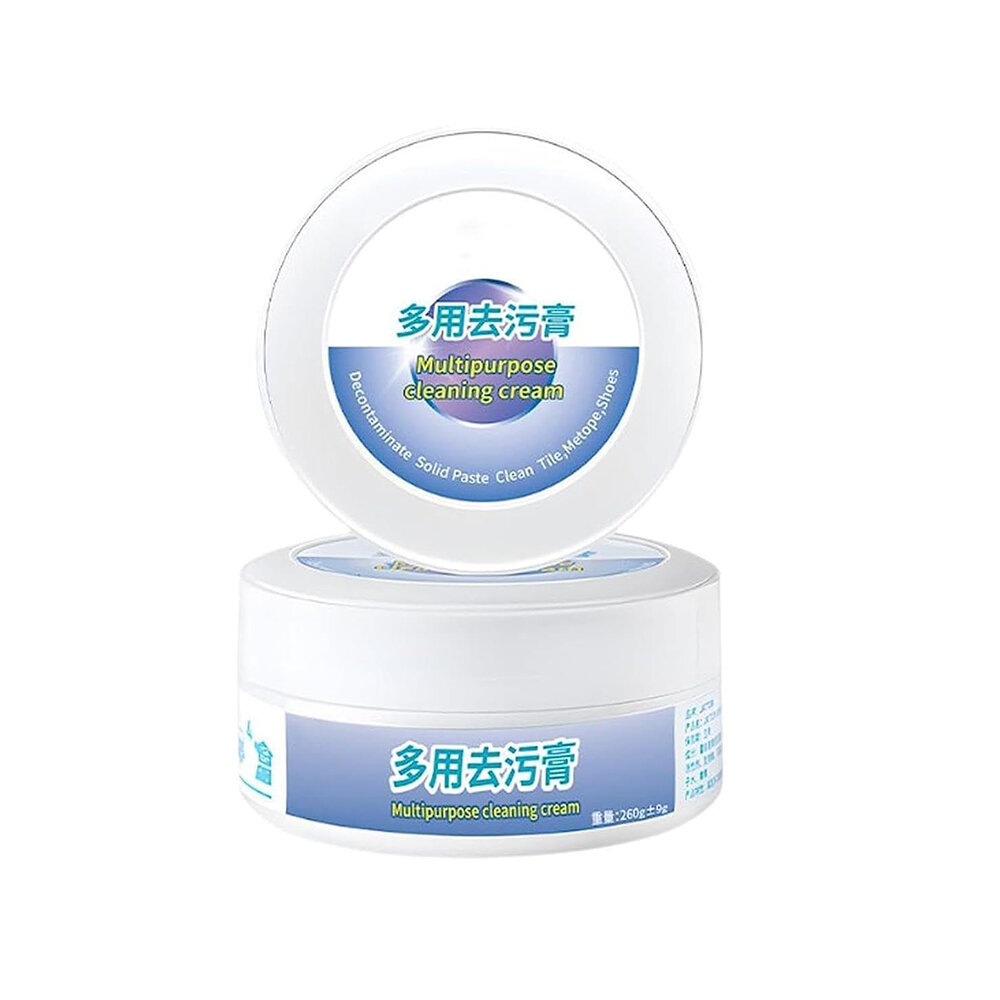 White Shoe Cleaner Multi-purpose Cleaning Cream with Sponge Water-free Scrubbing Anti-oxidation Shoes Polish