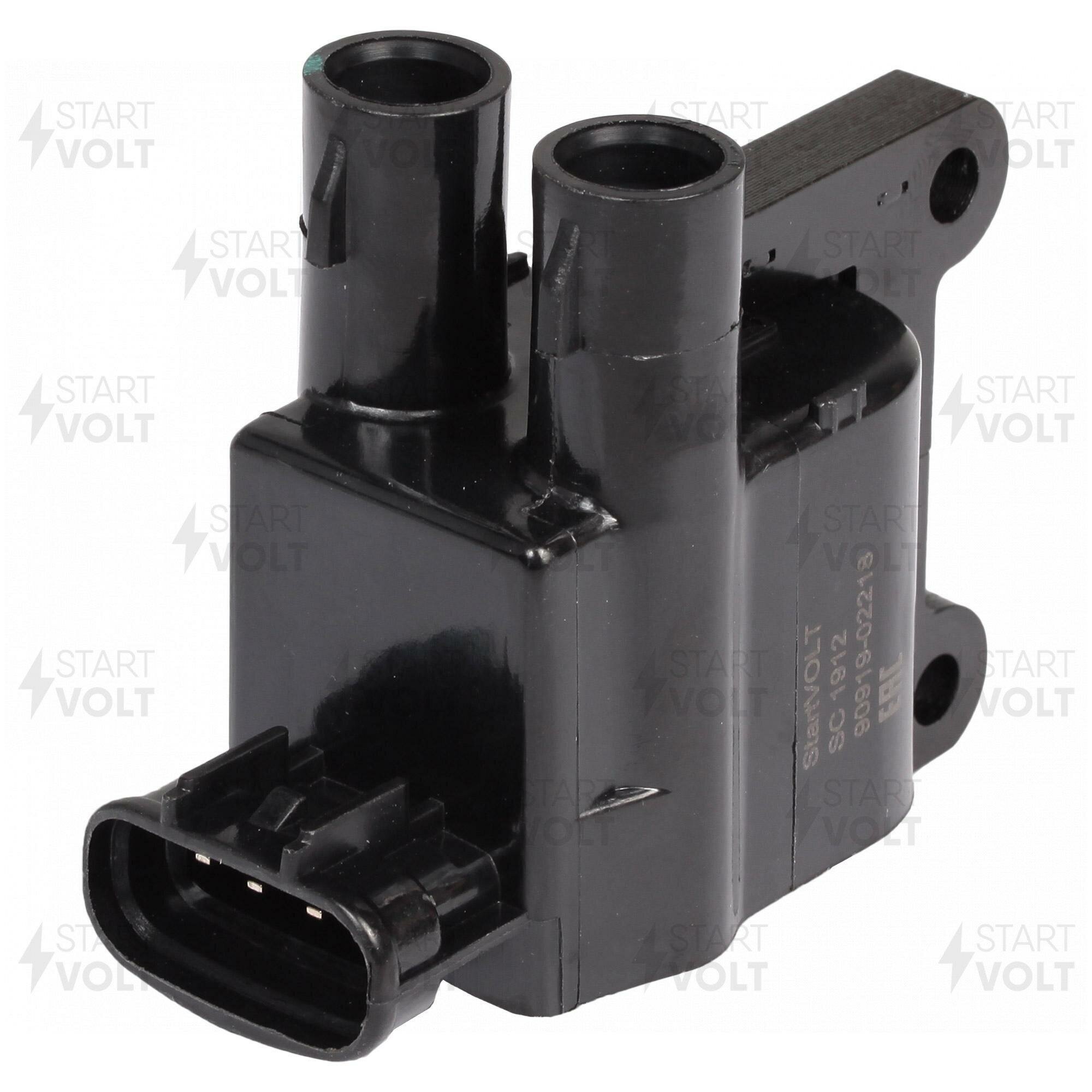 Startvolt катушка зажигания для а/м toyota corolla (92-)/camry (96-) 1.4i/2.2i (sc 1912) sc1912