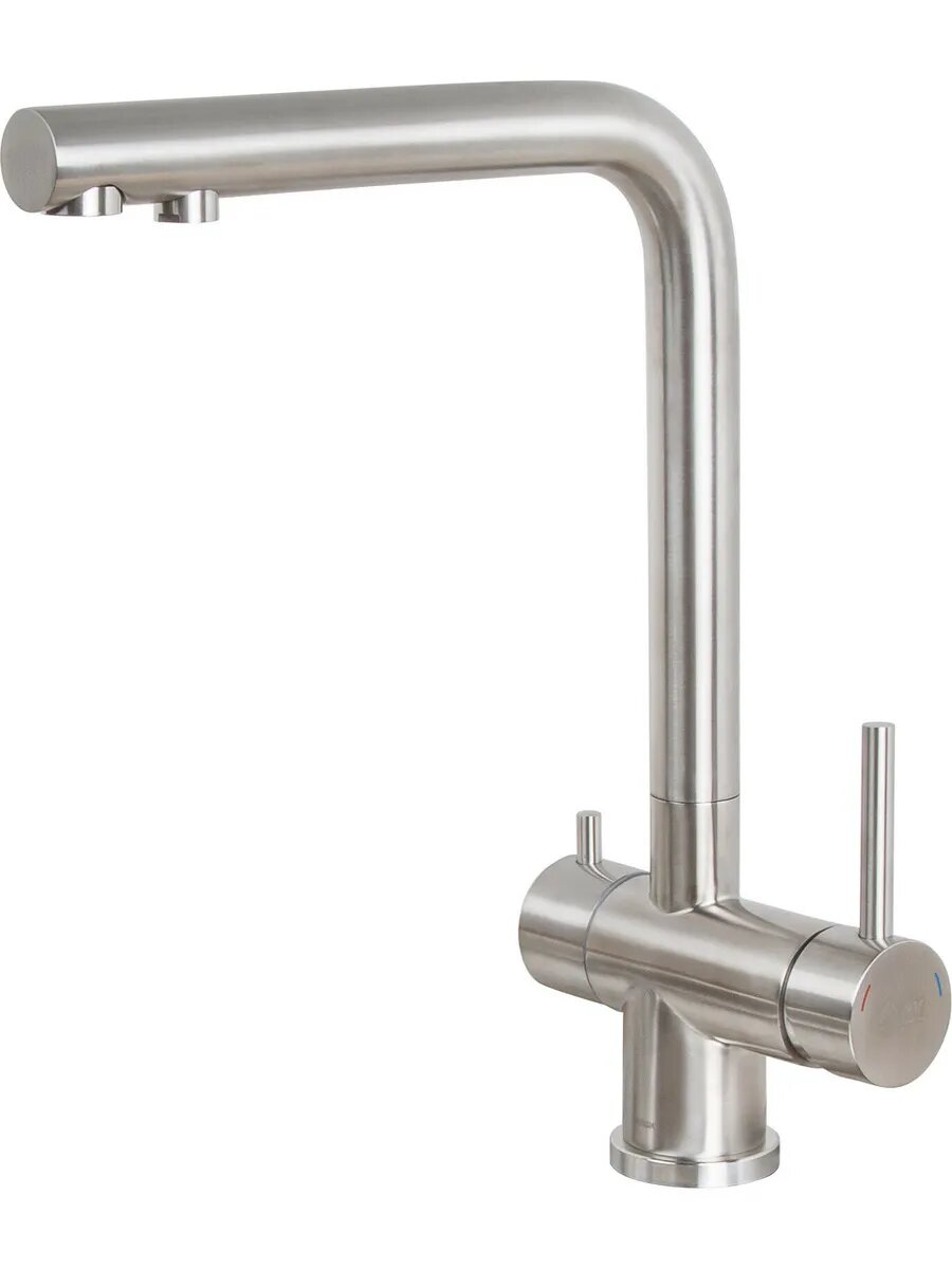 Смеситель для кухни AV ENGINEERING серия Zar с краном для питьевой воды, нержавеющая сталь (AVZAR4-B304WF)