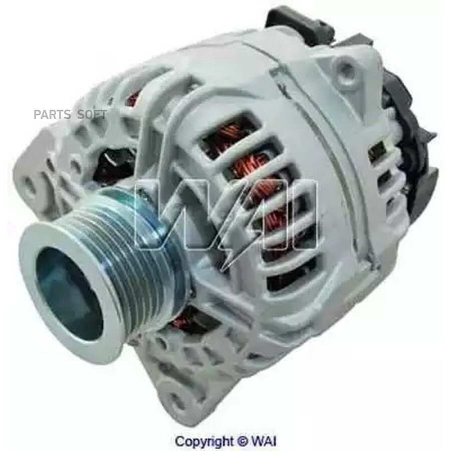 Генератор (новый) Renault Clio III Grand Scenic II III Laguna III Megane II III Scenic II III от официального дистрибьютора, WAI, артикул 23261N