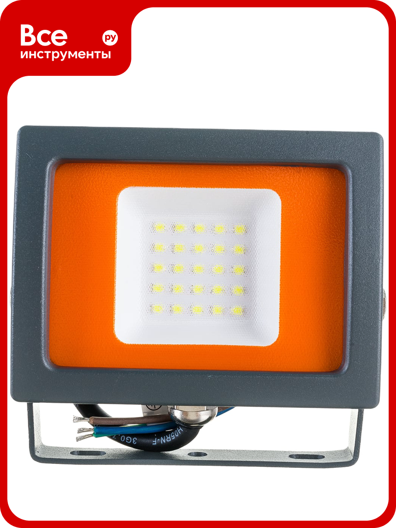 Светодиодный прожектор Jazzway PFL-SC 20Вт 6500К IP65 190-260В закален. матов. стекло