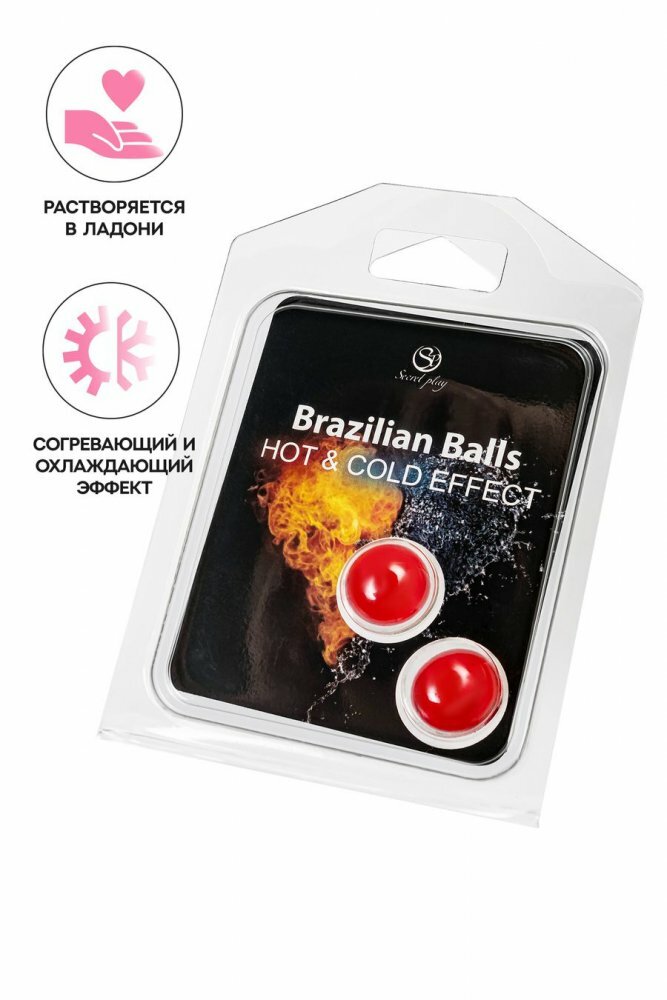 Массажное масло Secret Play с охлаждающим и разогревающим эффектом 2 шт