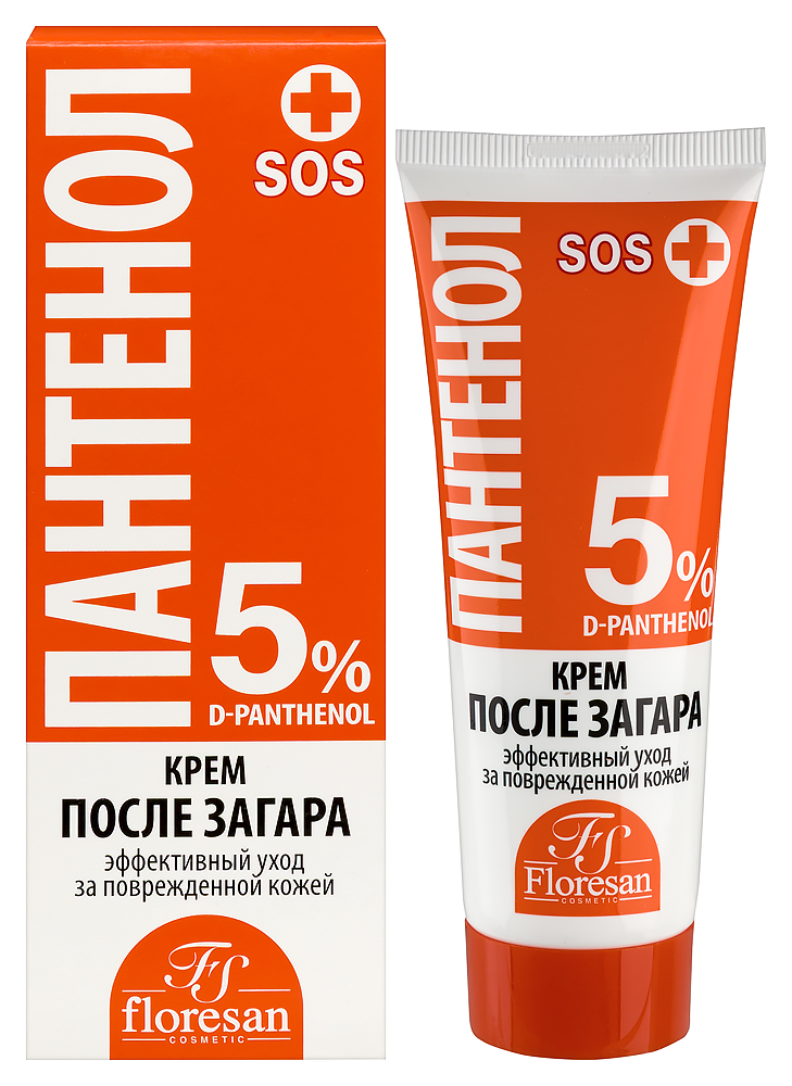 Floresan пантенол sos крем после загара 75 мл