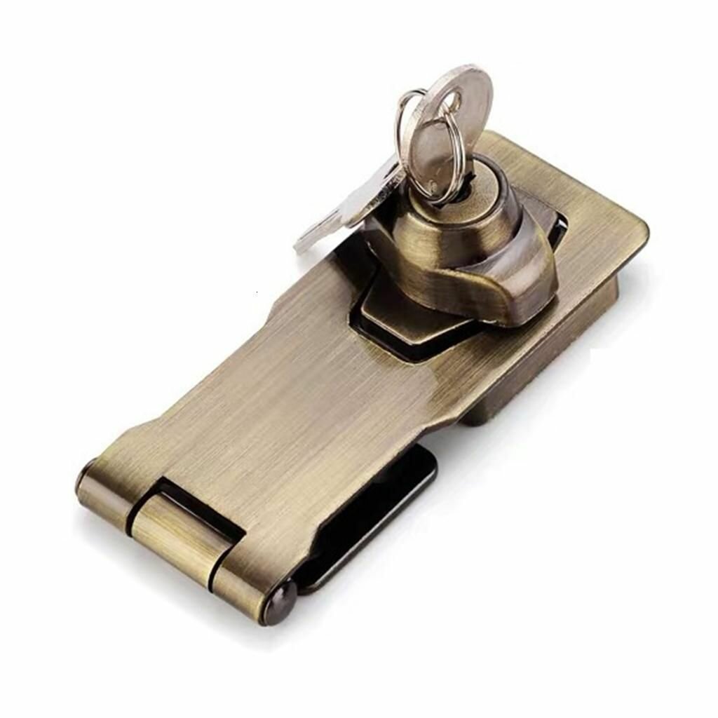 Запирающая защелка с ключом, Двойной Дверной замок Шкафа, Поворотная ручка