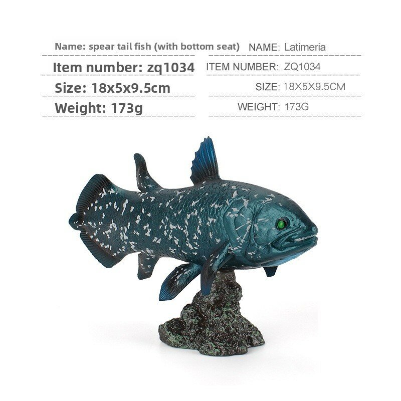 Аквариум модель рыбы из pvc учебное искусство с основанием для научного образования и коллекции spear fish